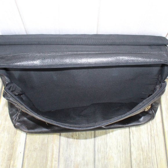 Lodis | Bags | Vintage Lodis Black Pebbled Leather Laptop Briefcase Bag ...